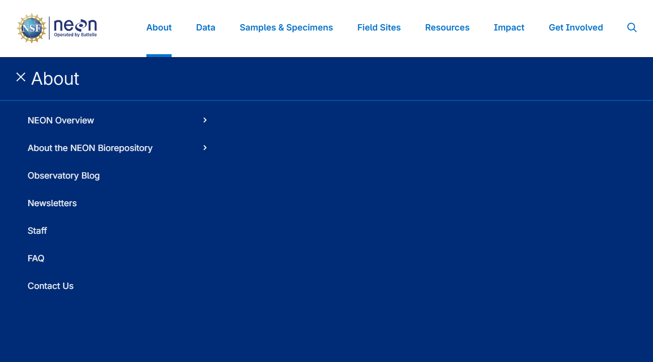 NEON Website and Biorepository Sample Portal Updates | NSF NEON | Open ...